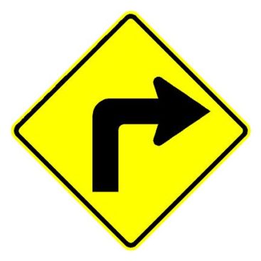 W1-1R Right Turn - Kleem Inc.