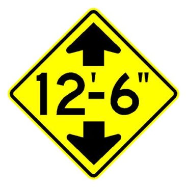 W12-2 Low Clearance (Symbol) - Kleem Inc.