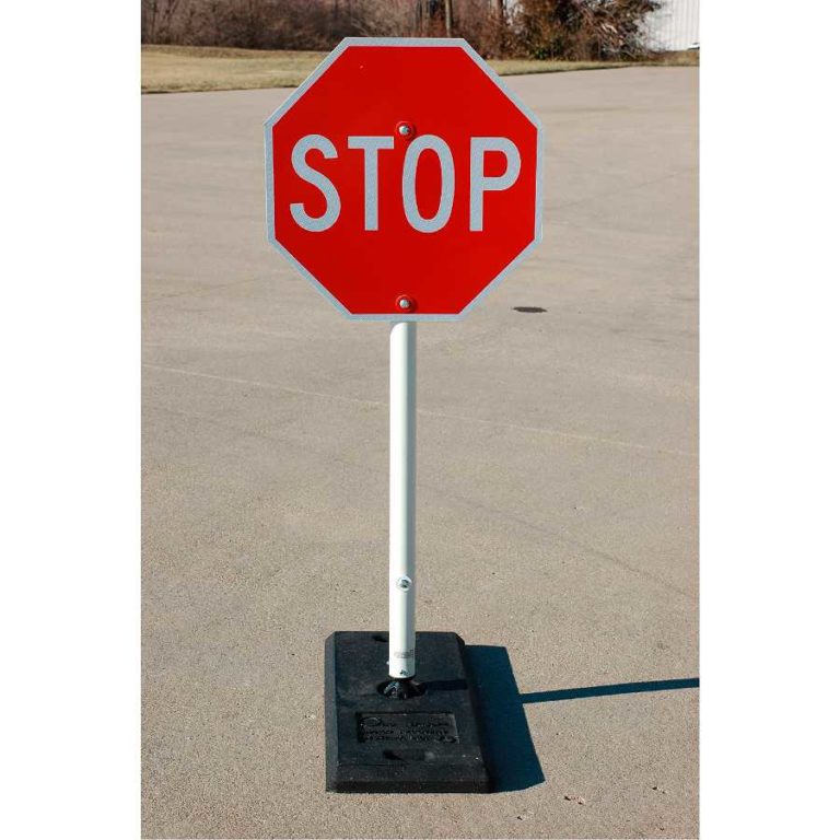 Portable Stop Sign w/ One Base - Kleem Inc.